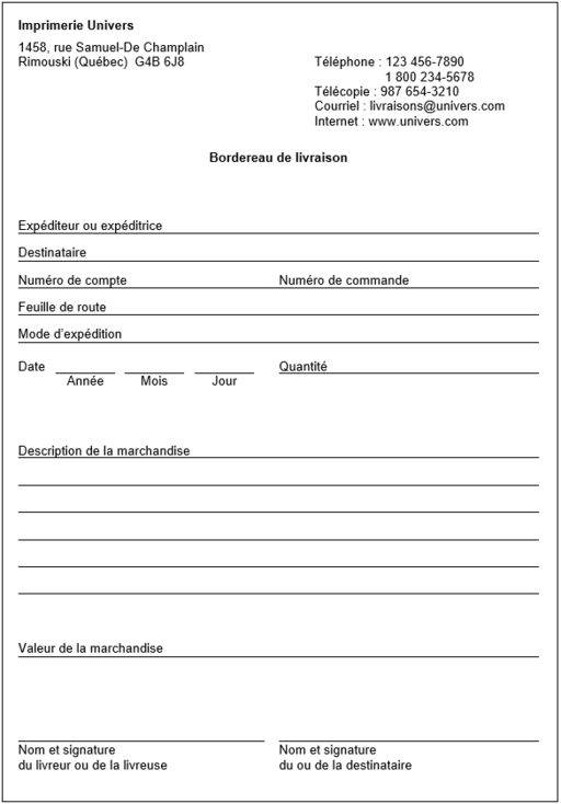 Bordereau de livraison : présentation et modèle | BDL