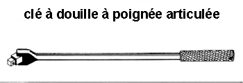clé à douille à poignée articulée | GDT