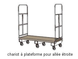 chariot à plateforme pour allée étroite | GDT